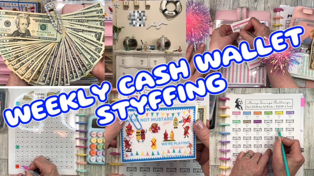 WEEKLY CASH WALLET STUFFING I spent it all this week! 🤷🏻‍♀️ Cash ...
