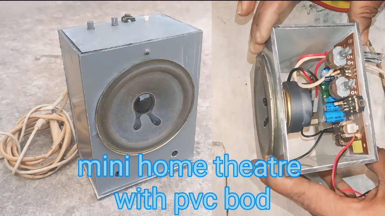 how to make mini home theatre with pvc bod | how to make home theatre ...