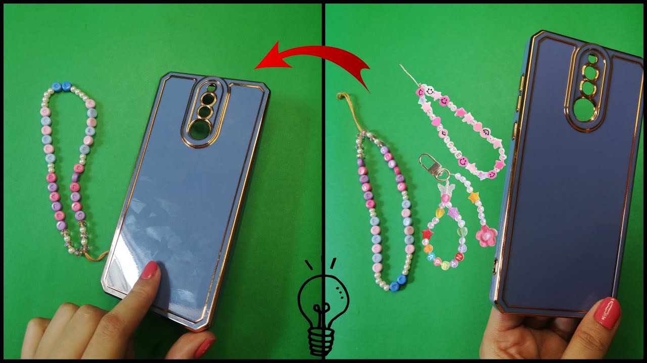 How To Make Your Own Phone Charms | Diy Phone Chain @cutanddiy - YouTube