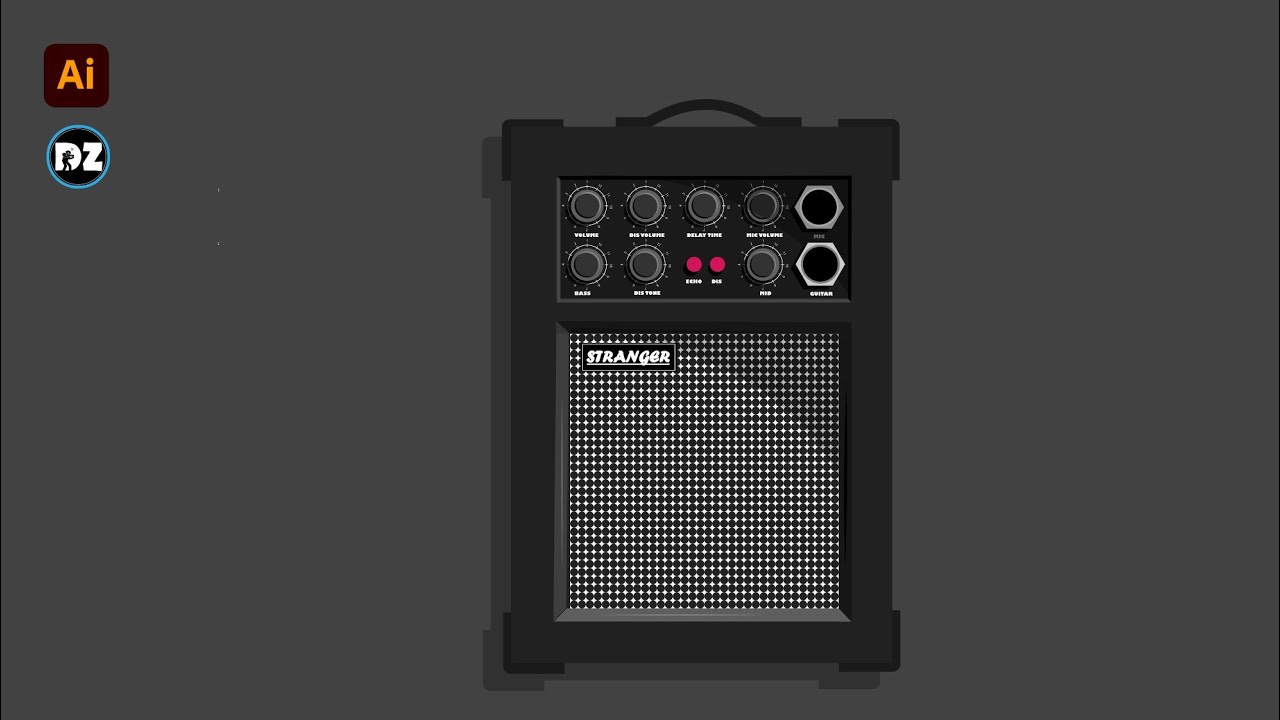 How to illustrate sound box in adobe illustrator | step by step #art # ...