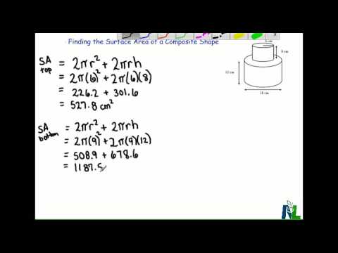 Finding the Surface Area of a Composite Shape - YouTube
