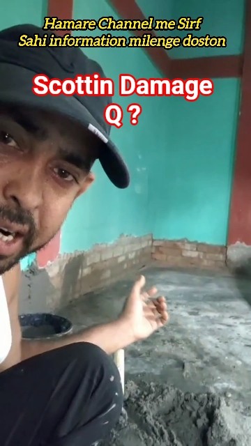 Scotting Damage 🦫 Q ? || #construction - YouTube