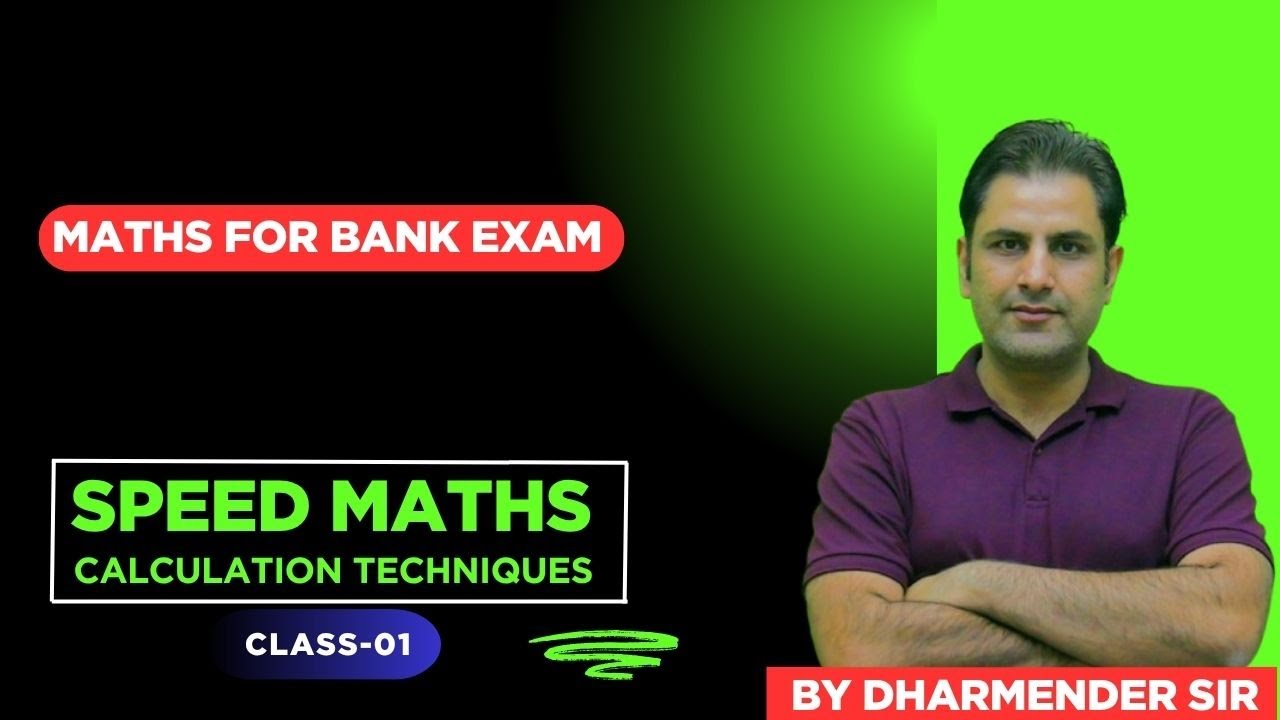 Speed Maths | Champions Series | Maths By Dharmender Bhardwaj Sir ...