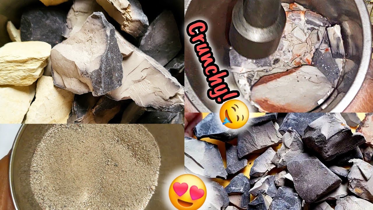 Roasted Clay Crushing to Powder 😋 Nakumatt Clay Crunch🤩Processed Clays💕 ...