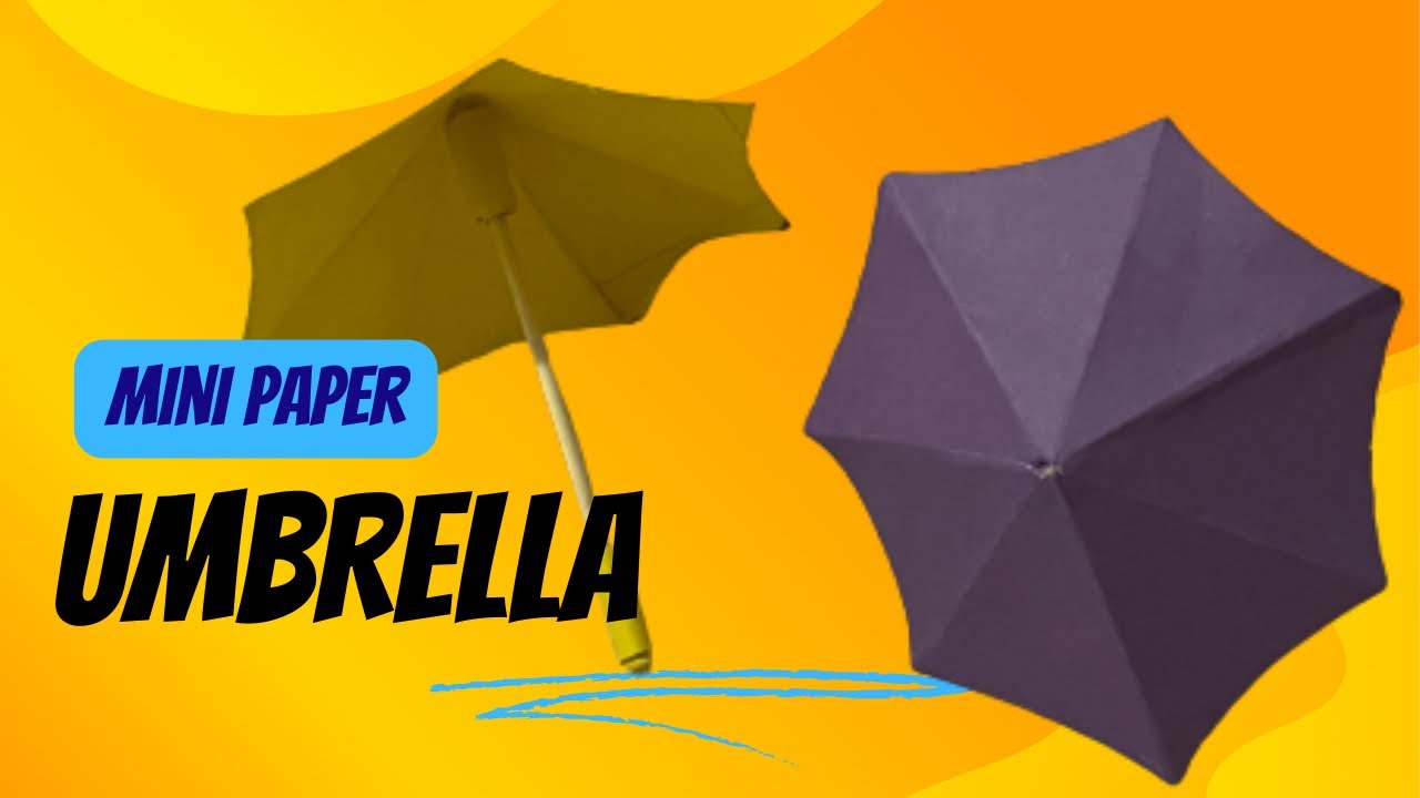 Origami Umbrella/ How to make a paper Umbrella/ mini paper Umbrella ...