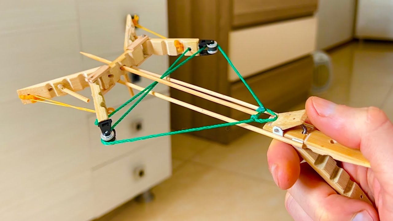 Mini Block Crossbow - YouTube