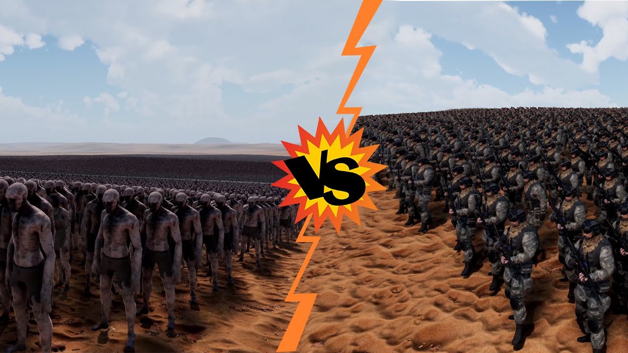 1 Million Zombies vs 20.000 Modern Soldiers | UEBS 2 | Ultimate Epic ...