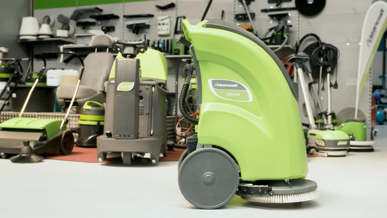 CLEANCRAFT - SSM410 Scrubber dryer - YouTube