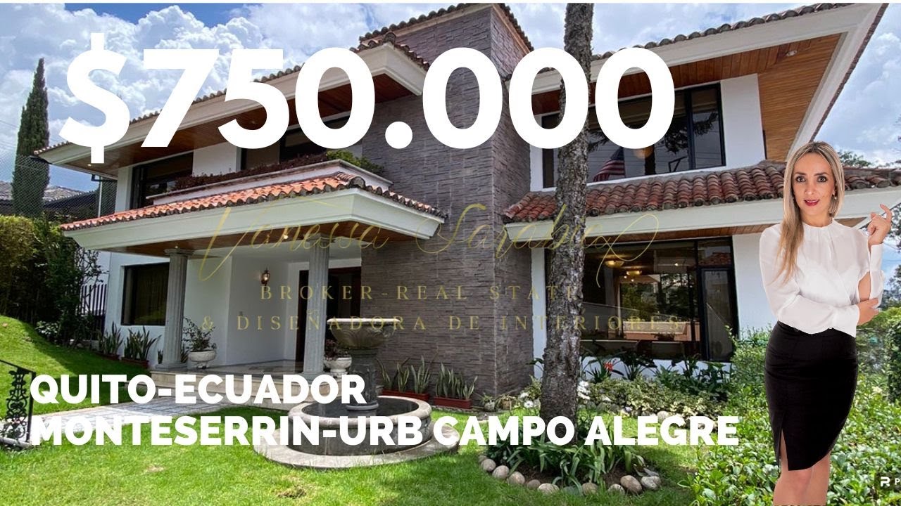 CASA DE VENTA URB CAMPO ALEGRE MONTESERRIN QUITO ECUADOR - YouTube