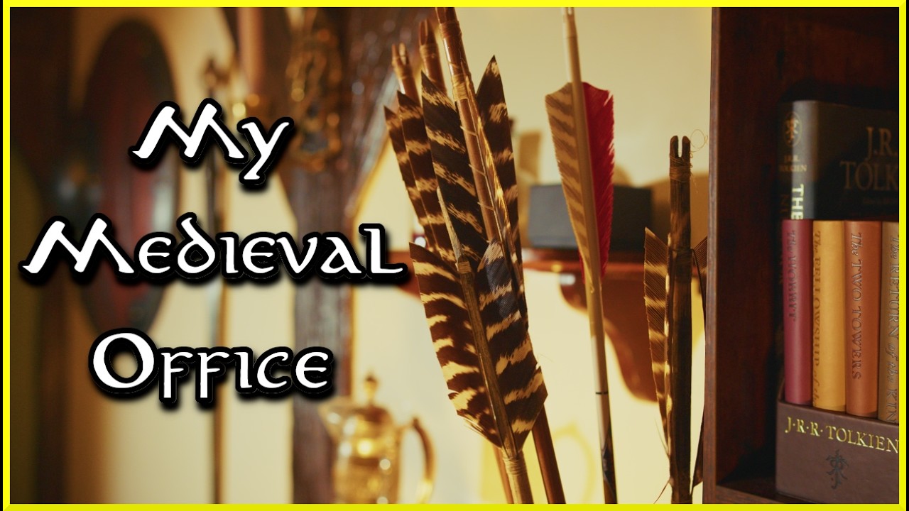 How I Transformed my Office into a Fantasy Medieval Study - YouTube