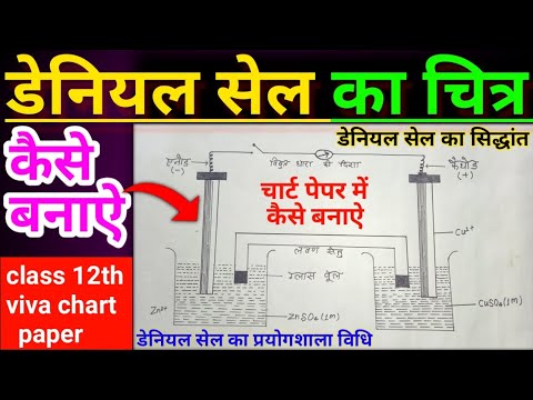 डेनियल सेल का चित्र ! Daniel cell in Hindi | Daniel cell class 12th ...
