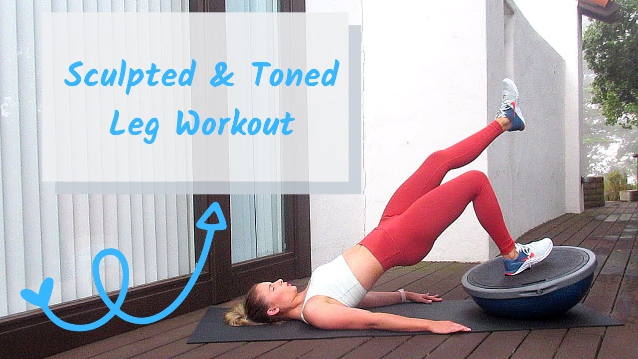 6 LOWER BODY BOSU BALL EXERCISES | AlliJayFitness - YouTube