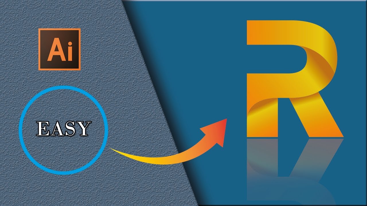 The Process How You Can Make Modern Logo To Any Letters R | Adobe ...