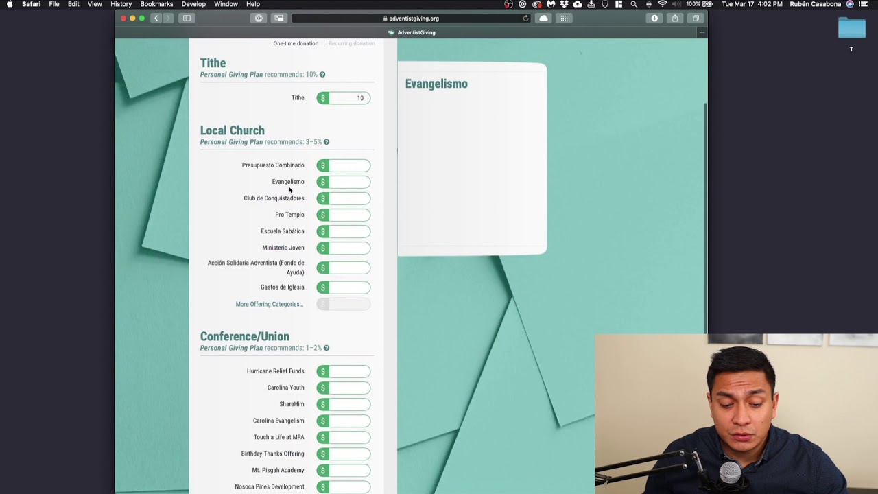 Adventist Giving - ENGLISH Instructions - YouTube