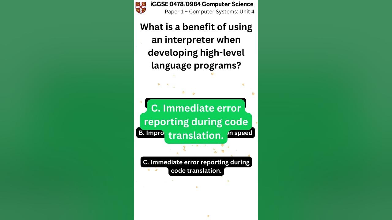 iGCSE Computer Science 0478 0984 Paper 1 Unit 4 q040 v1 - YouTube