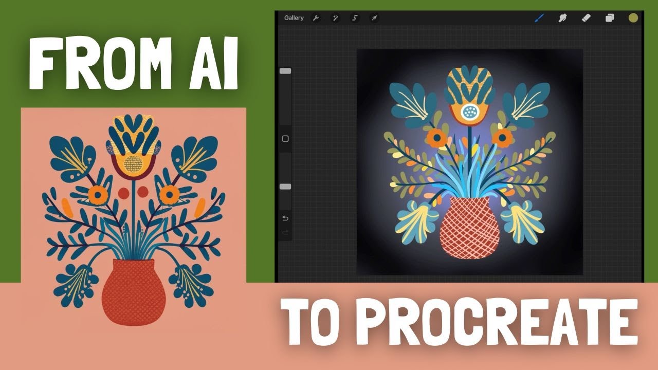 ReCreating AI ART (Ideogram) Using Procreate - YouTube