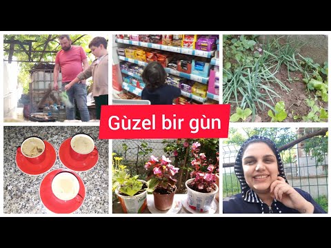 YAZLIK VLOG #2 BAHÇEMIZ MARKETE  GITTIK OGLUM CICEKLERI SULADI MANGAL 🍗 YAGMURA KARSI KAHVE KEYFI☕