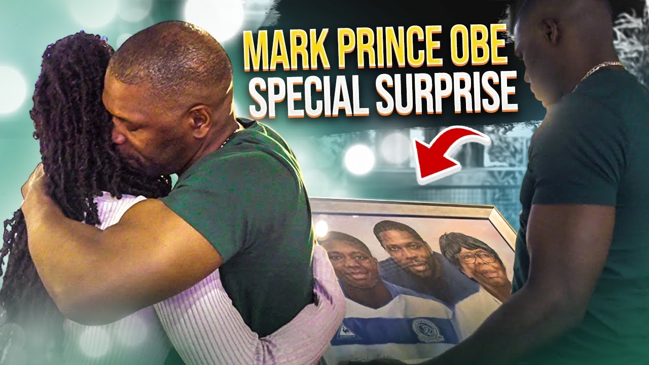 Mark Prince meets his overwhelming piece of art, A Kiyan Prince Tribute ...