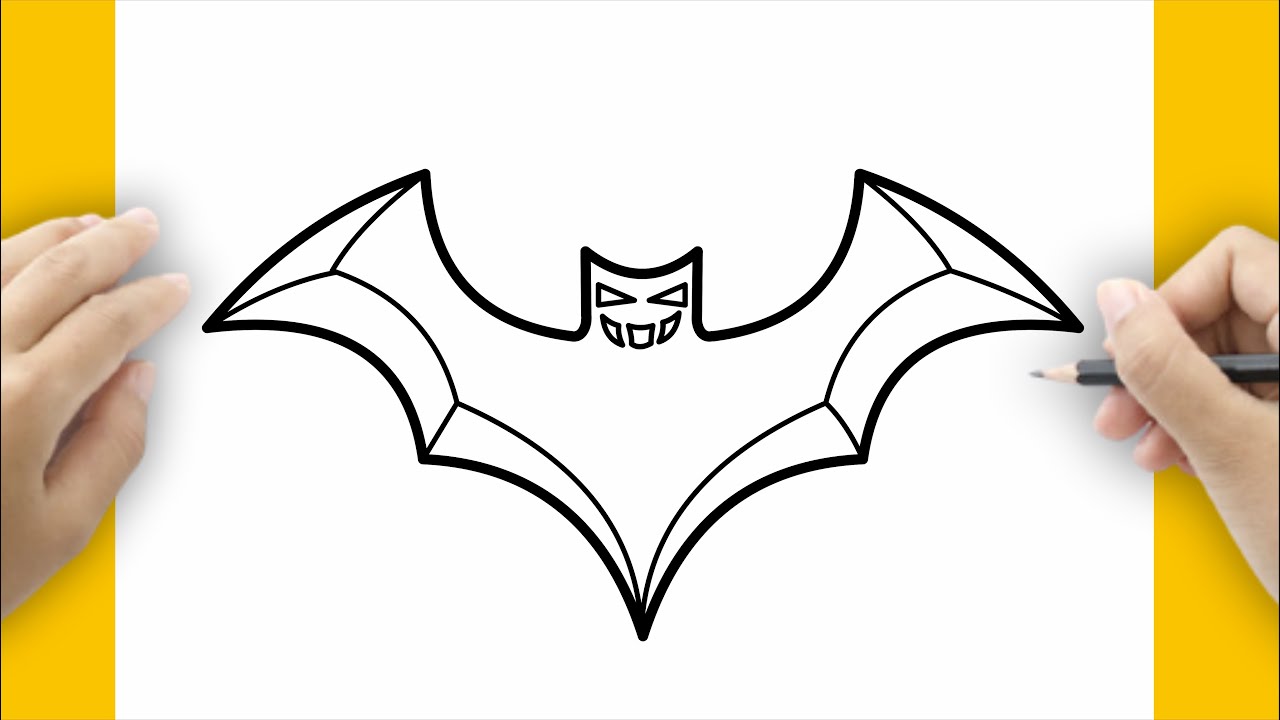 HOW TO DRAW A BAT ART HUB - YouTube