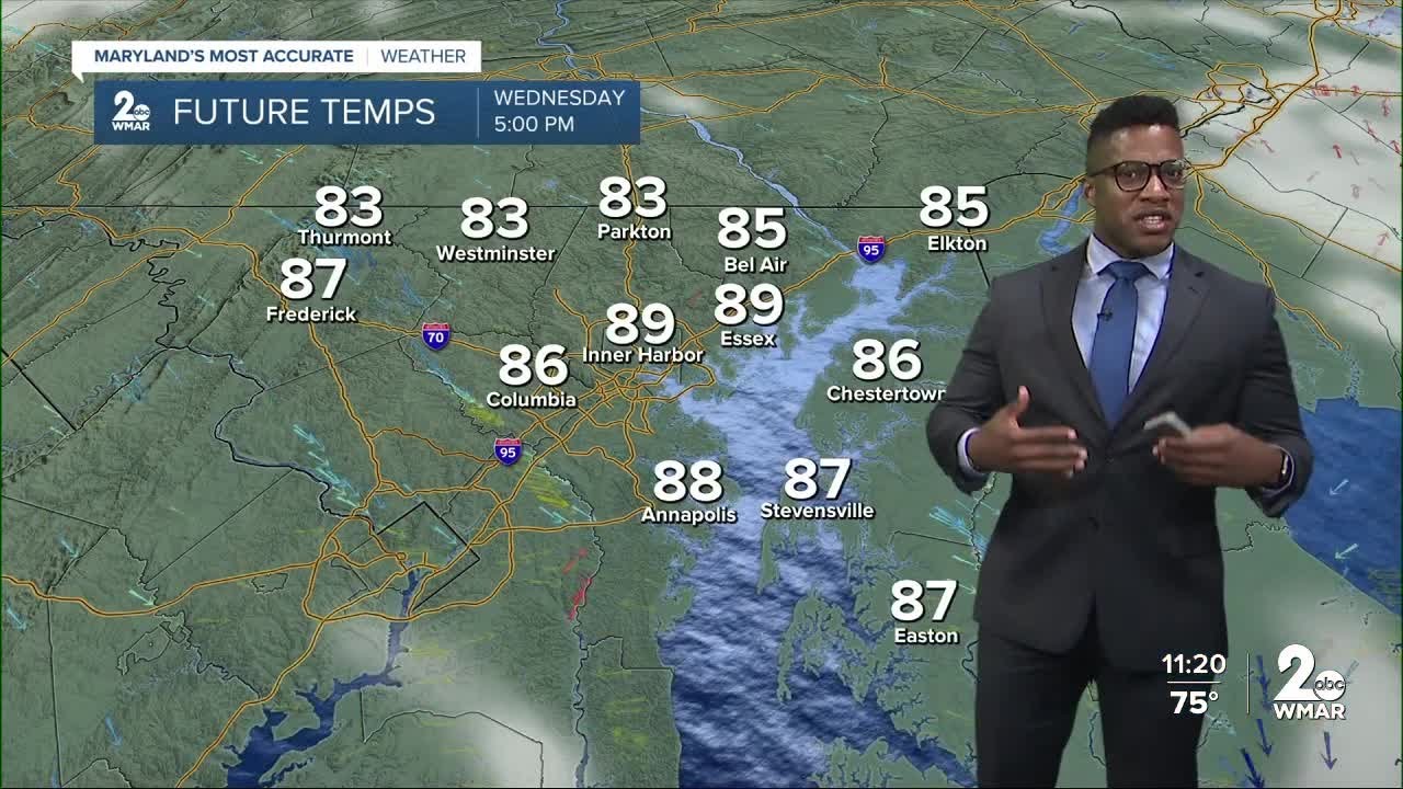 WMAR-2 News Patrick Pete's Monday forecast - YouTube