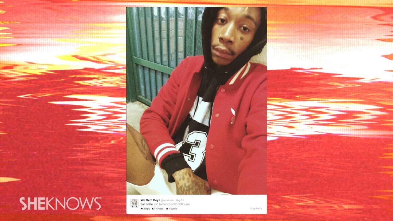 Wiz Khalifa Arrested for Pot Possession, Posts Jail Selfie - The Buzz ...