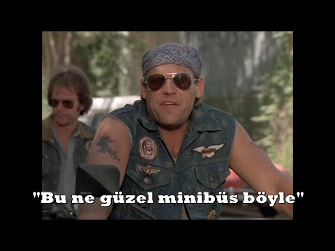 Kara Şimşek 1.sezon 4.bölüm motorcu çetesi minibüsü parçalıyor
