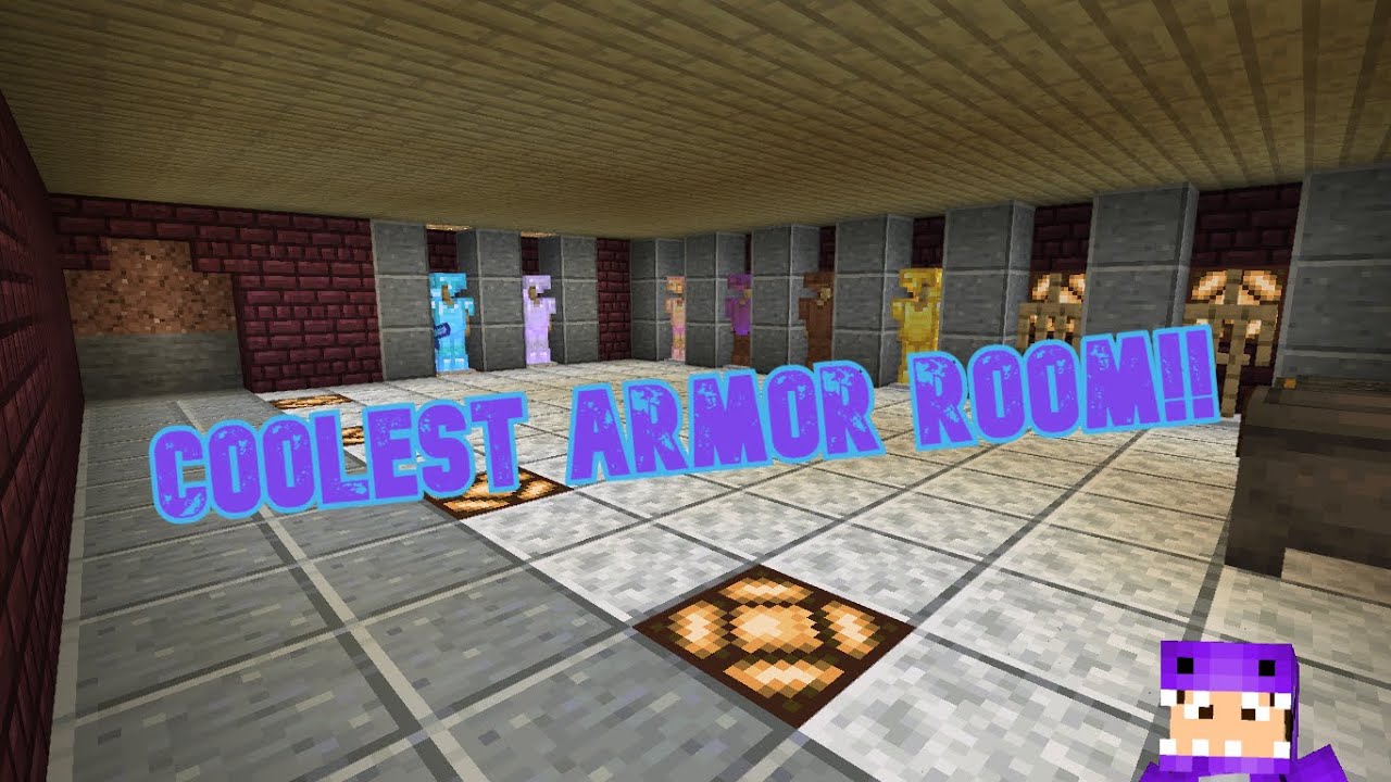 i Built the coolest armor room in HD minecraft - YouTube
