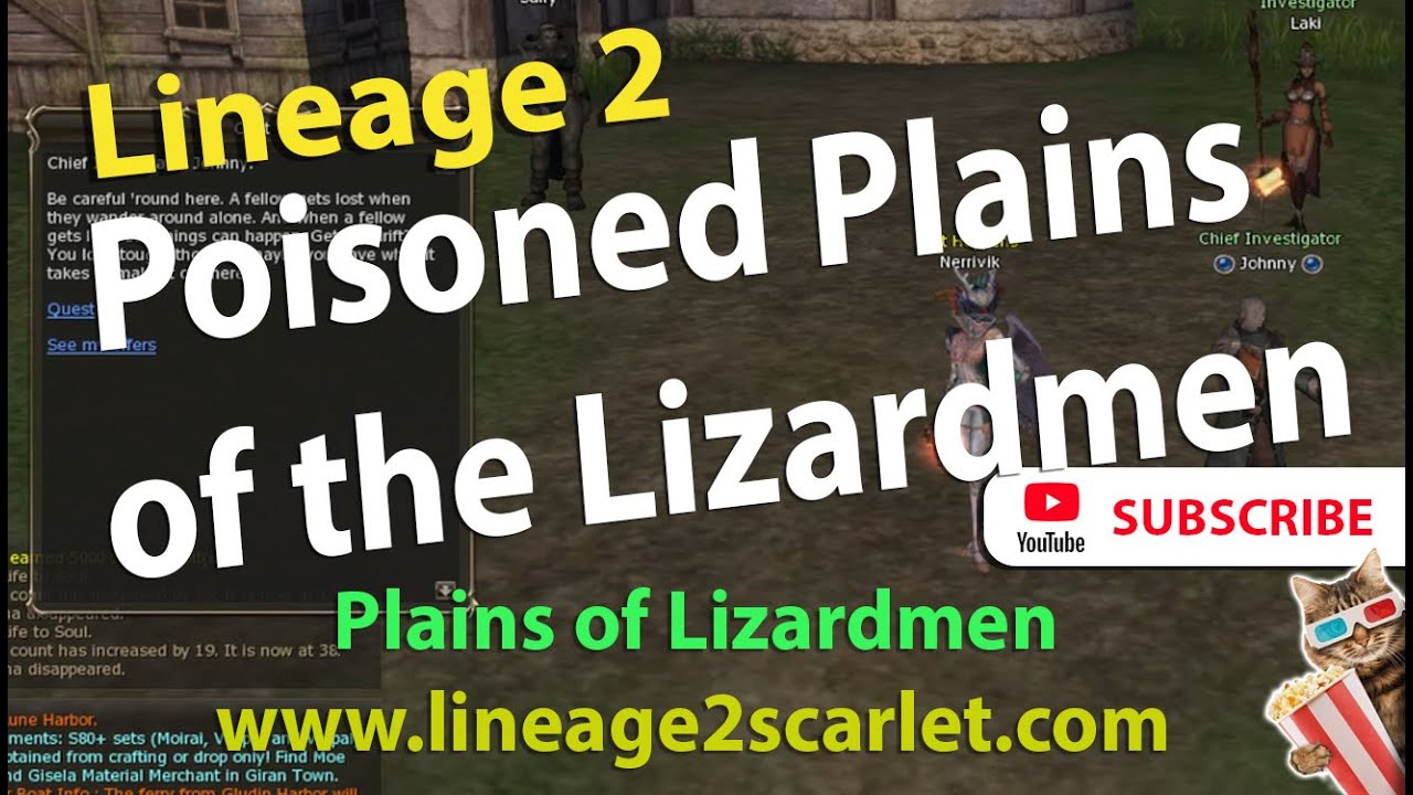 Poisoned Plains of the Lizardmen quest, Oren Township - Lineage 2 Freya ...