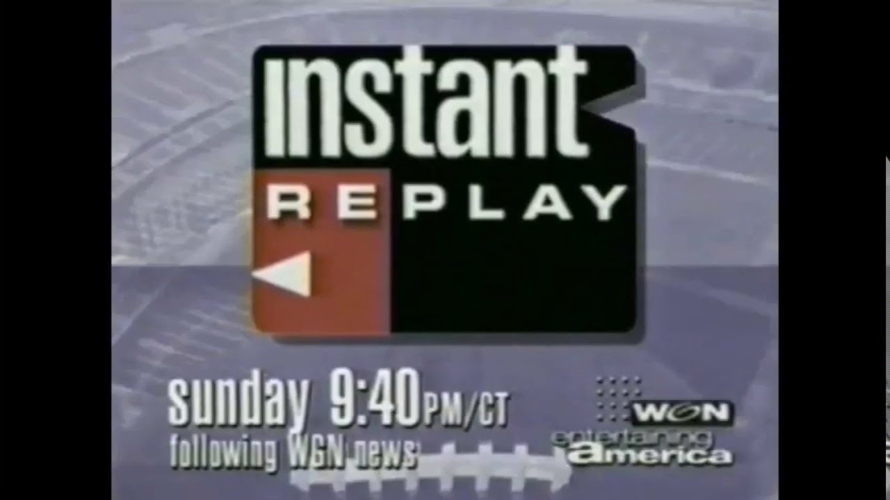 Instant Replay | WGN-TV (Chicago or Superstation ) Promo (1998) - YouTube
