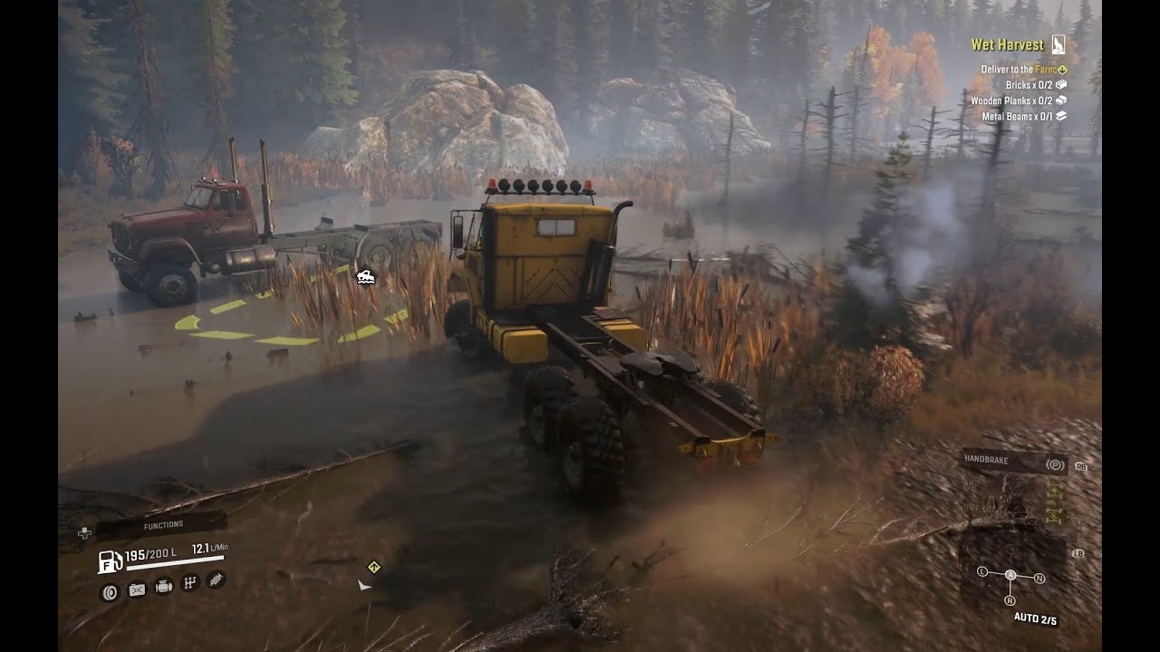 E009 | SnowRunner | Black River - Drowned Highway Truck - YouTube