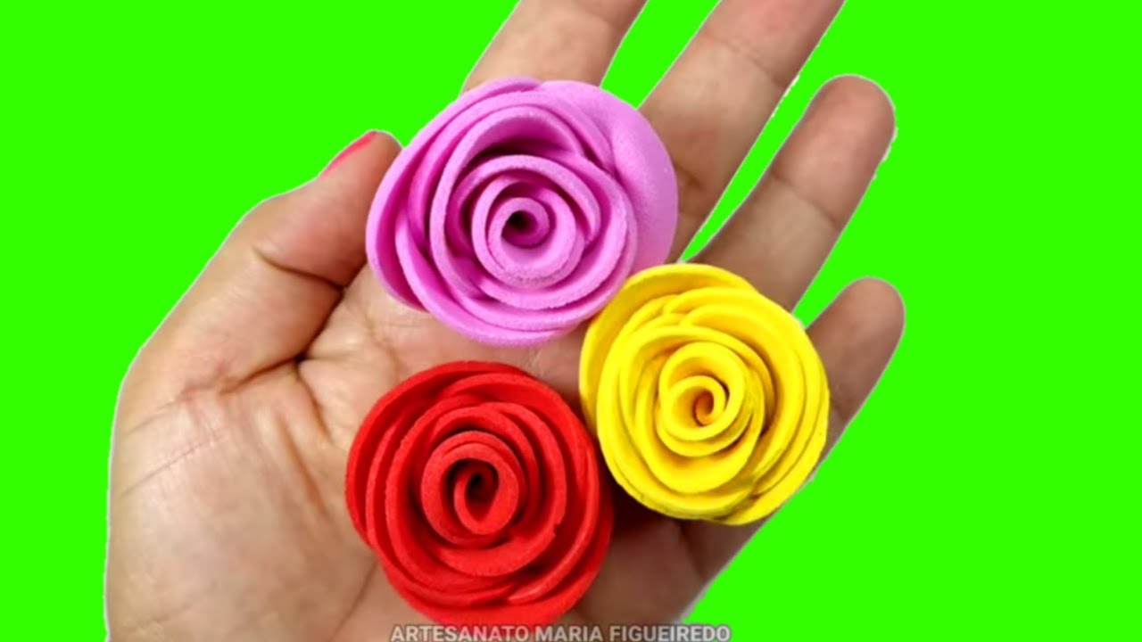 FLOR DE EVA MUITO FÁCIL - YouTube