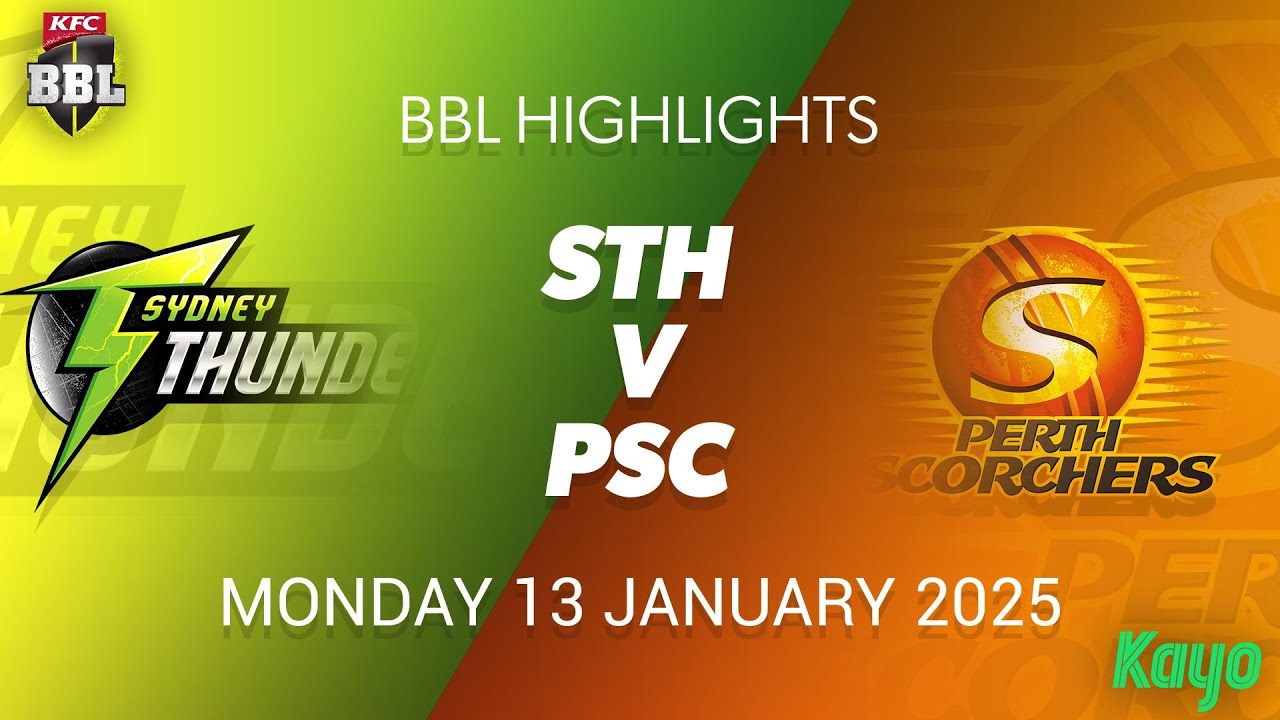 Sydney Thunder vs. Perth Scorchers - Match Highlights - YouTube