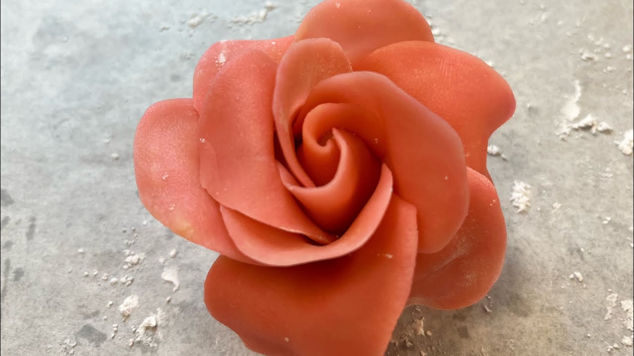 Creation of Marzipan Roses in preparation of our Pièce Montée - YouTube