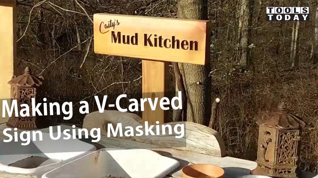 How To Make a V-Carved Sign using Oramask | ToolsToday - YouTube