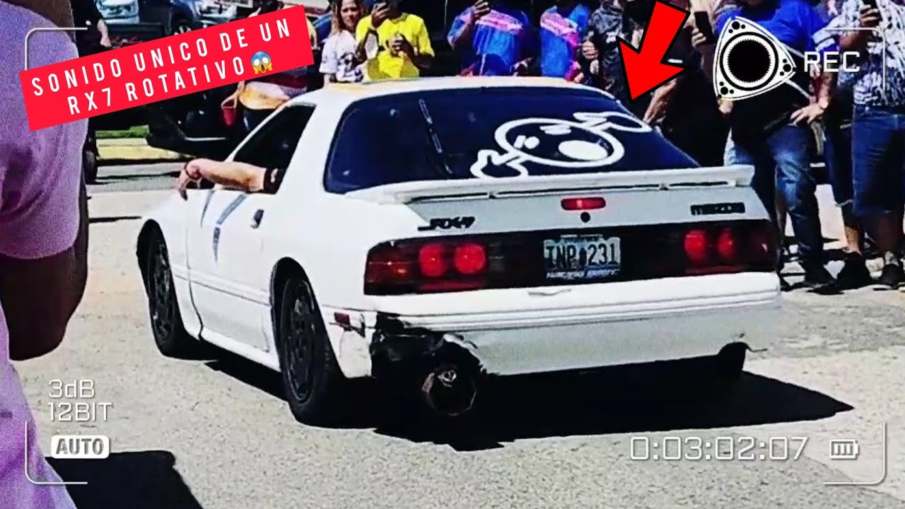 Sonido Unico de un Mazda RX7 Rotativo ( Puerto Rico La isla del Rotor ...
