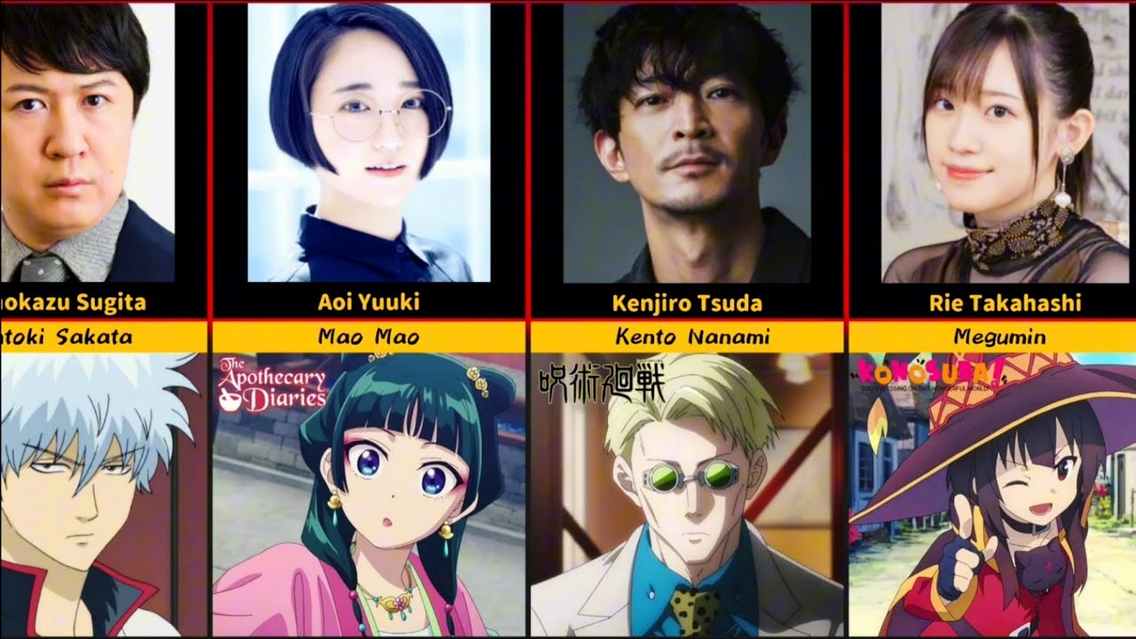 Top 55 Most Popular Anime Seiyuu & their Popular Character Roles [2025 ...