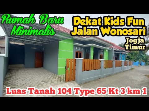 Rumah Baru 3 kamar Tanah 104 m dkt Kids fun jln Wonosari Piyungan dkt ...