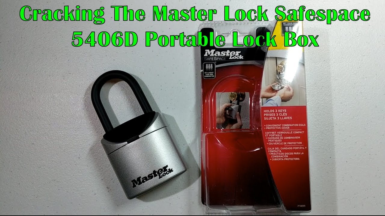 Cracking the Master Lock Safespace 5406D Portable Lock Box - YouTube