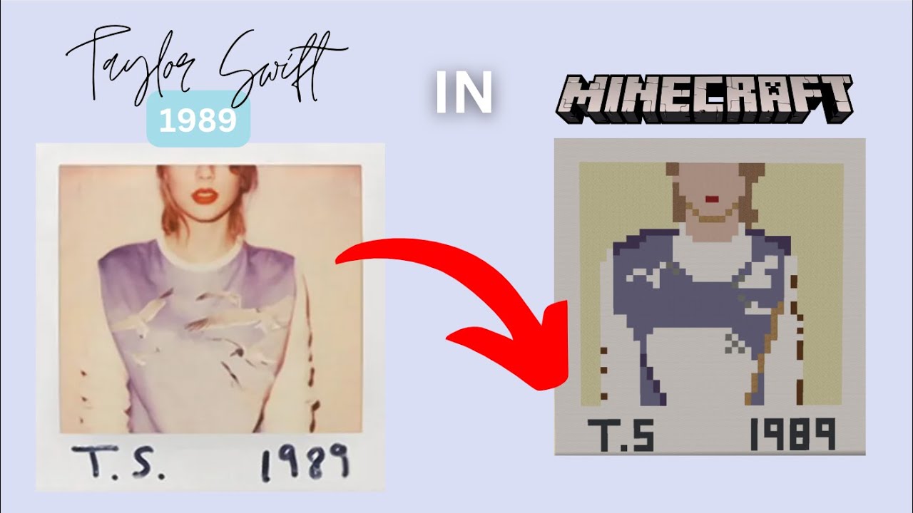 Taylor Swift 1989 in Minecraft (Building Timelapse) - YouTube