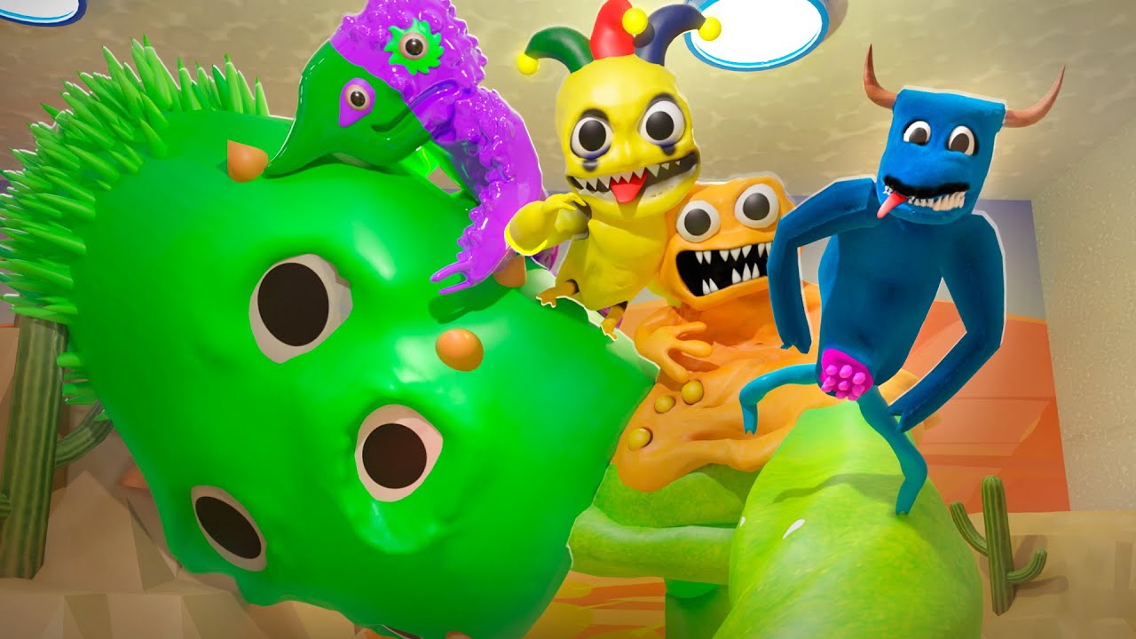 Garten of Banban 4 - ALL BOSSES Ride on Nasty Nack - YouTube