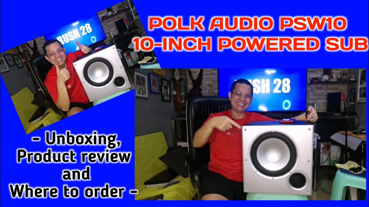 Polk Audio PSW10 - 10 inch Powered Subwoofer review and unboxing - YouTube