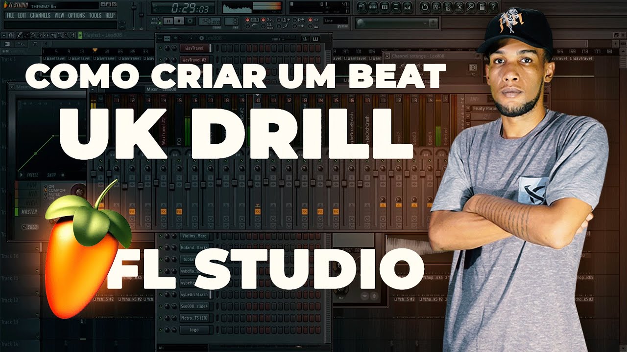 FL Studio - UK DRILL Beat Tutorial [PLUGINS NATIVOS DO FL] - YouTube