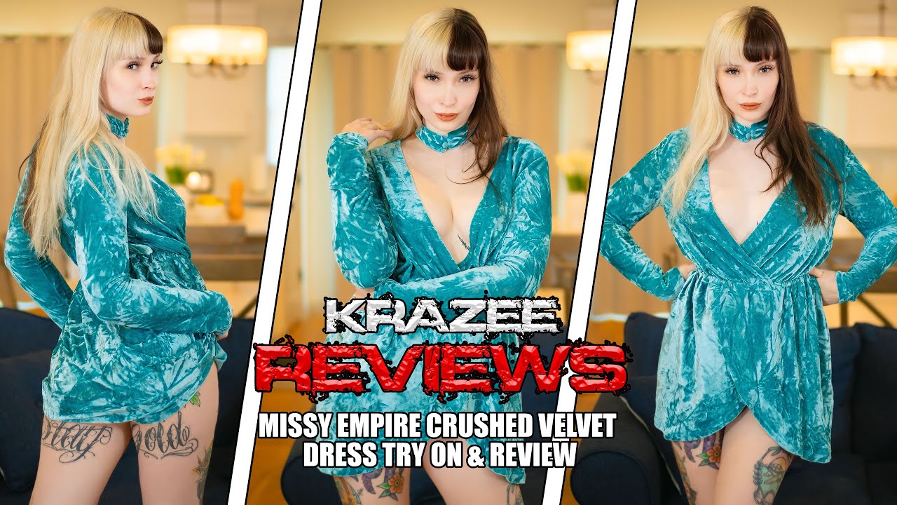 Krazee Reviews - Missy Empire Crushed Velvet dress - YouTube