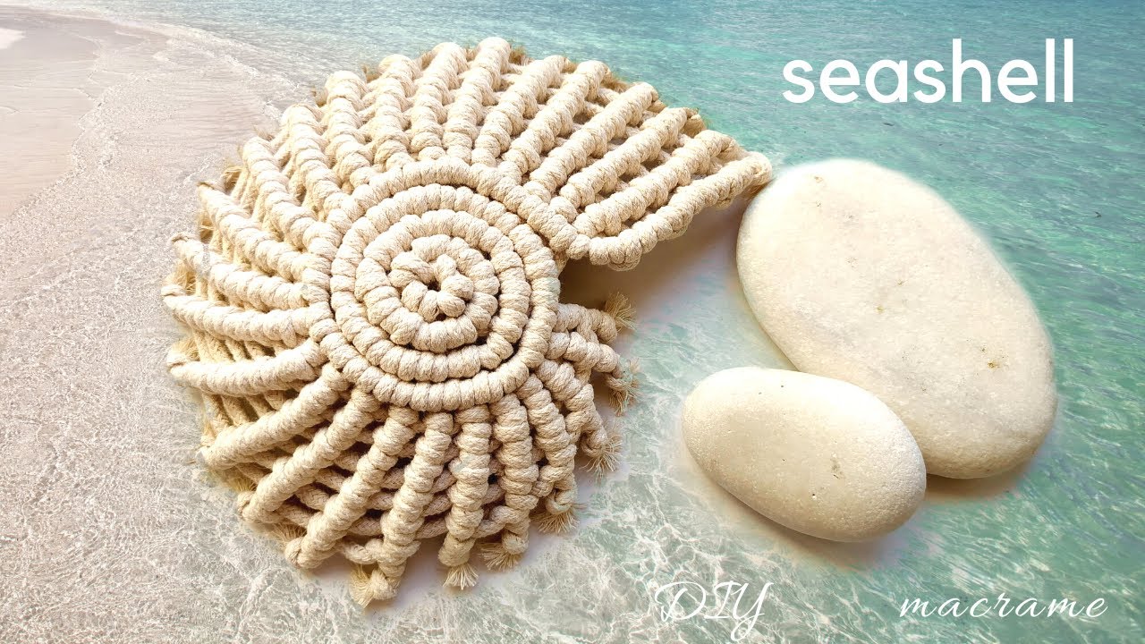 DIY macrame seashell tutorial update: new extremely slow step by step ...
