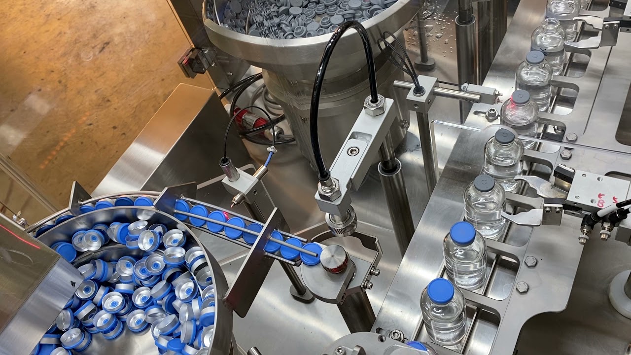 High accuracy Aseptic auto Vial Filling Machine - 50R Vial - YouTube