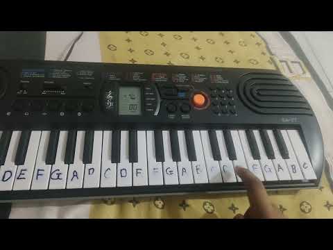 Om deva deva song tutorial on casio sa77 piano - YouTube