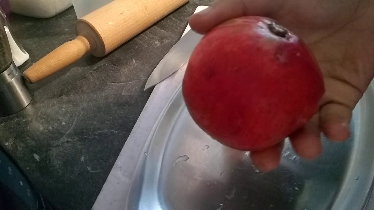 Granat Apfel Saft selbst gemacht Homemade garnet apple juice - YouTube
