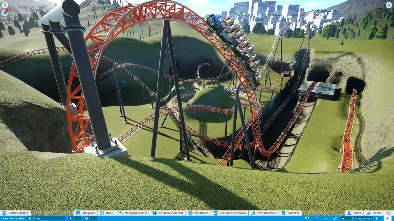 blitz coaster intamin (planet coaster) - YouTube