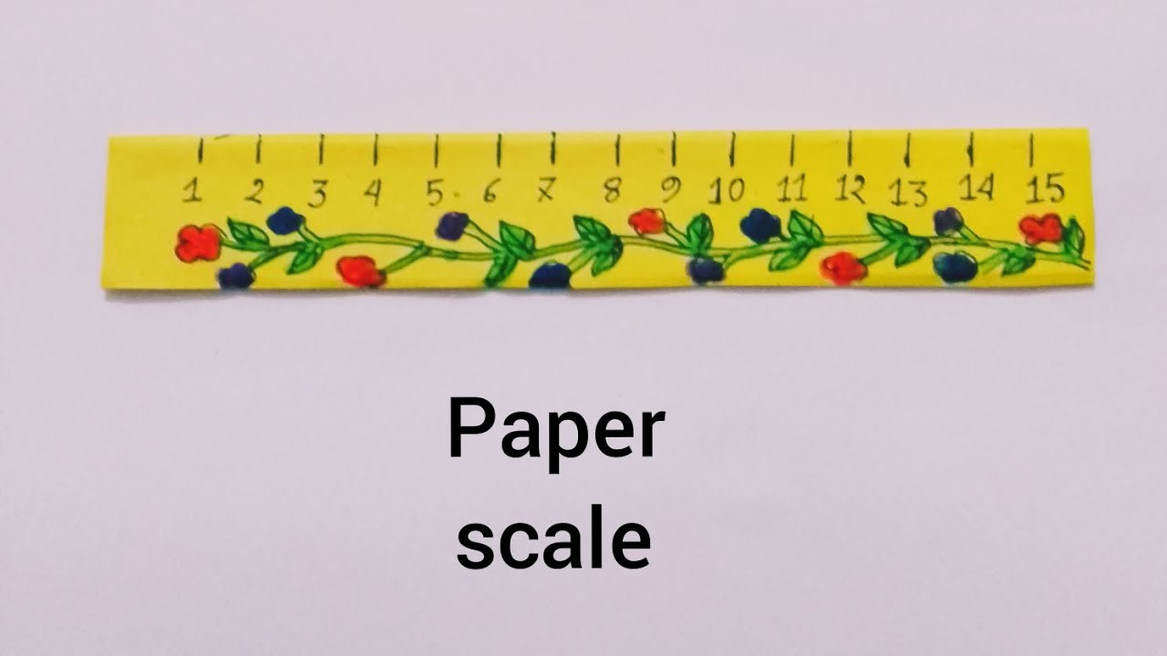 Diy paper scale/diy school craft idea/easy craft idea - YouTube