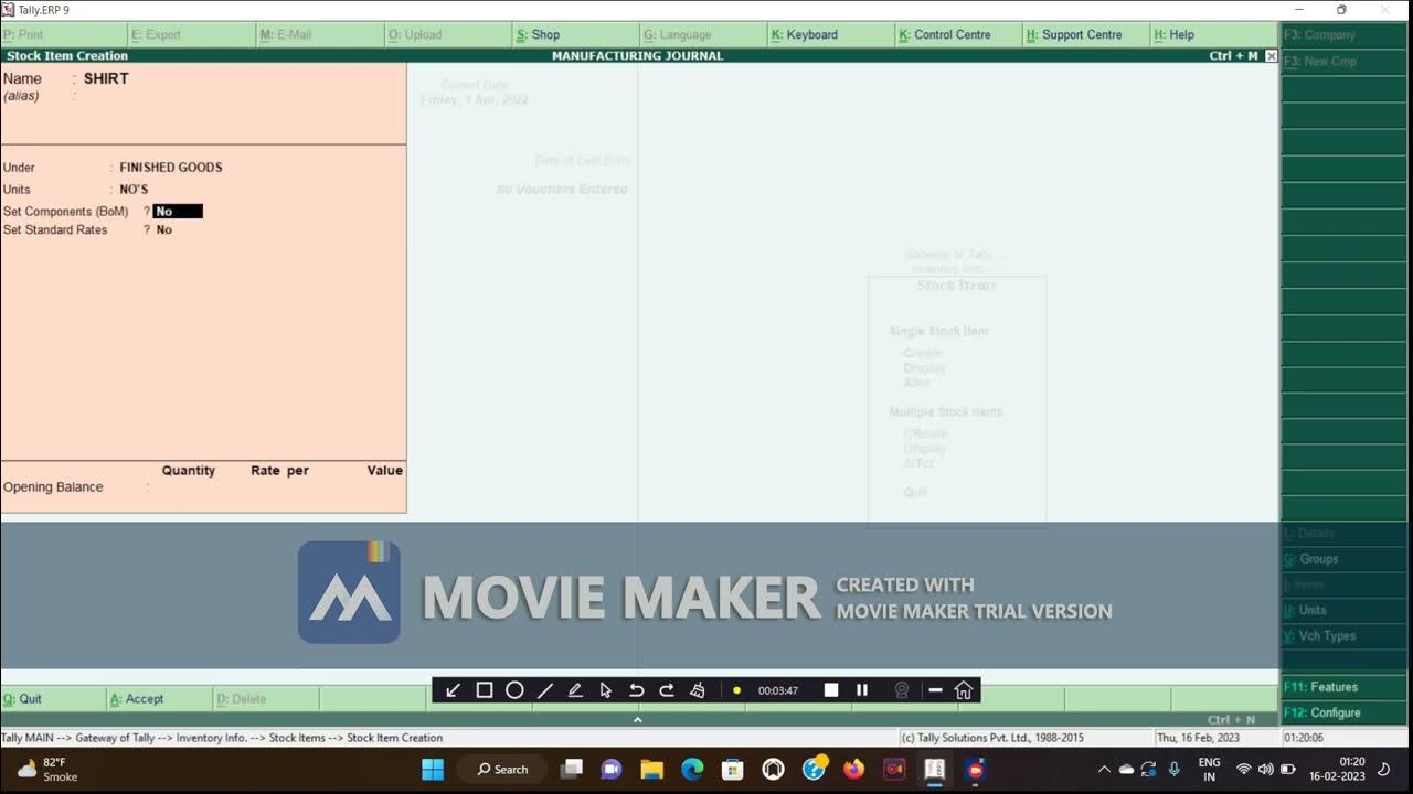 MANUFACTURING JOURNAL IN TALLY ERP 9 YouTube manufacturing-journal-in-tally-erp-9-youtube